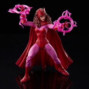 Marvel Legends Series Scarlet Witch 6-inch Retro Packaging Action Figure Toy, 4 Accessories