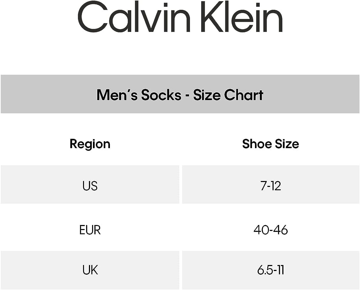 Calvin Klein Men's Socks - No Show Ankle Socks (6 Pack), Size 7-12, BlackCharcoal