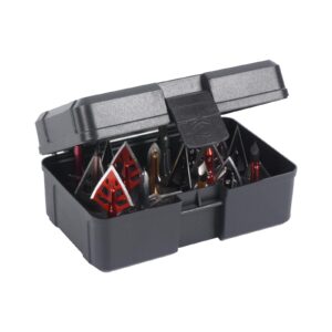 Smarkey Archery Broadhead Box Arrow Case Holds 18 Arrowheads Broadhead Case Holder for Crossbow Recurve Bow and Compound Bow Hunting Accessories Storage