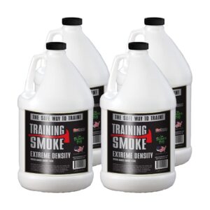 froggy's fog training smoke machine fluid for smoke generator, extreme density fog machine fluid optimized for firebase machines, 4 gallons