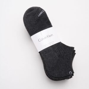 Calvin Klein Men's Socks - No Show Ankle Socks (6 Pack), Size 7-12, BlackCharcoal