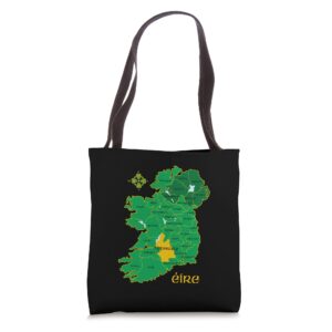 tipperary ireland county map eire irish travel tote bag