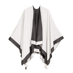 women's shawl wrap poncho ruana cape cardigan sweater open front for spring summer fall (pc-10-1)