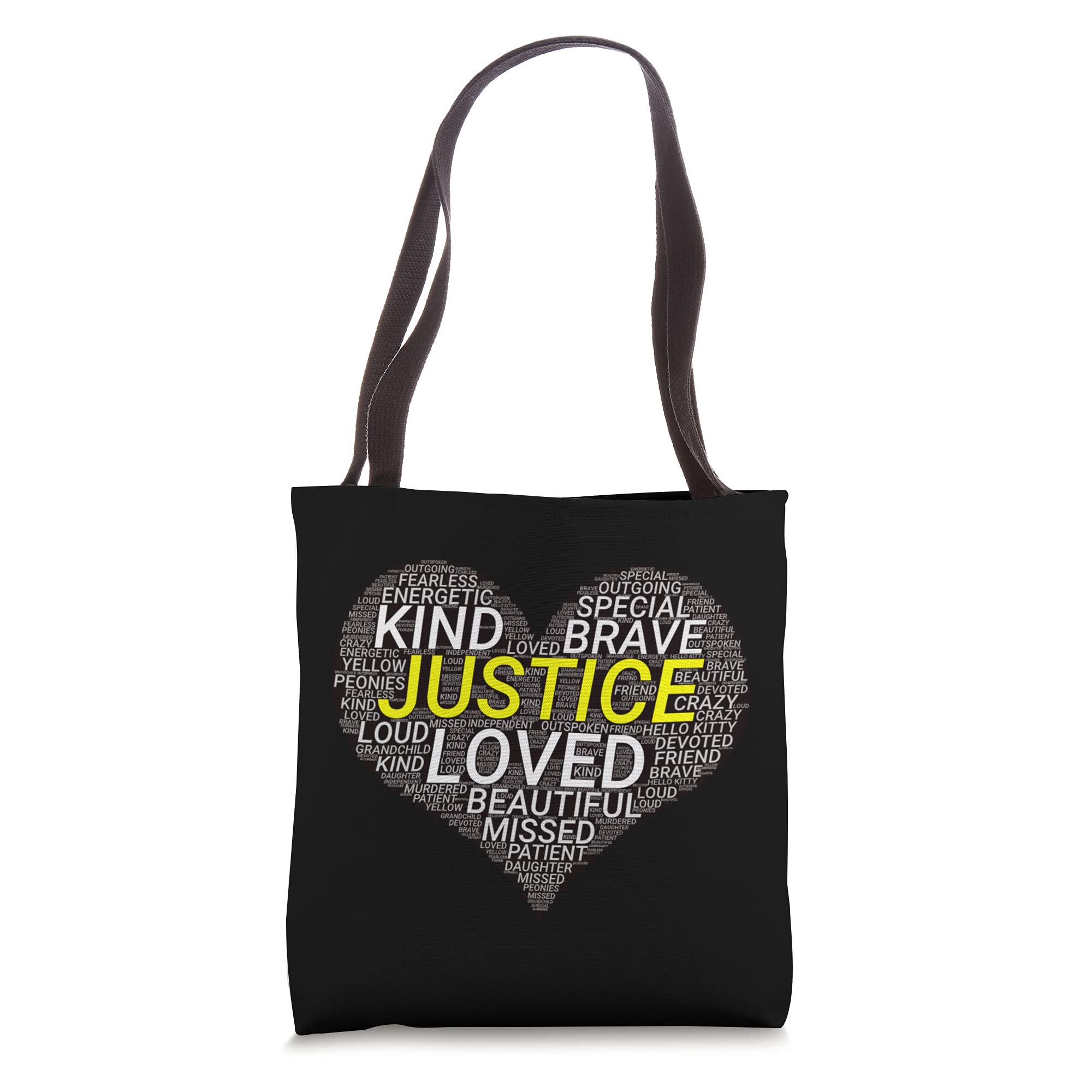 Justice Vosters Heart Memorial: #JusticeForJustice Tote Bag