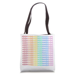 (red) originals pride collection - (red) words tote bag