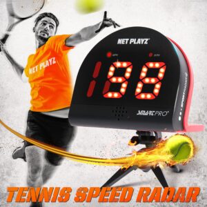 tgu tennis radar guns speed sensors (hands-free) - measure serve, racquet & ball speed, high tech gadget & gear for tennis players, black (nis022132026)