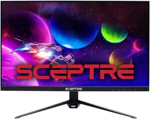 sceptre ips 27" qhd 2560 x 1440p led monitor displayport hdmi up to 165hz amd freesync premium 99% srgb build-in speakers, machine black 2021 (e275b-qpt168)