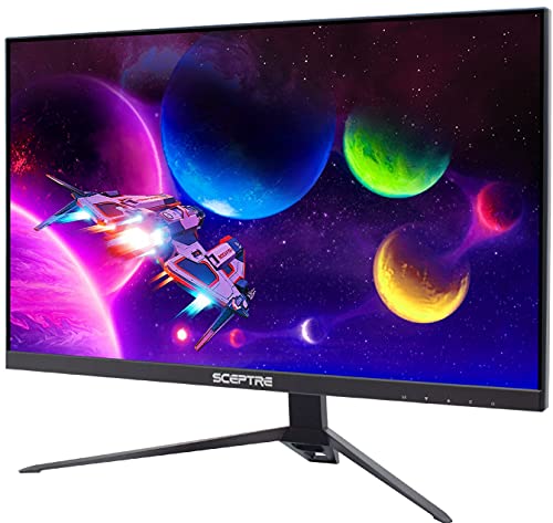 Sceptre IPS 27" QHD 2560 x 1440p LED Monitor DisplayPort HDMI up to 165Hz AMD FreeSync Premium 99% sRGB Build-in Speakers, Machine Black 2021 (E275B-QPT168)