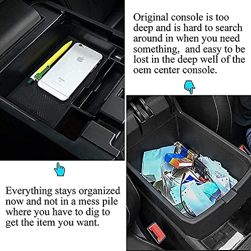 Vesul Center Console Organizer Storage Tray Compatible with Ford Explorer 2020 2021 2022 2023 2024 Armrest Box ABS Tray Insert Organizer Glove Pallet