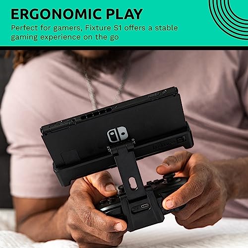 Fixture S1 Bundle: The Original Mount Plus USB Carrying Case for The Nintendo Switch & Pro Controller