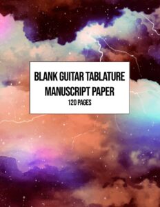 blank guitar tablature manuscript paper vol 1.: 120 page guitar tab notebook