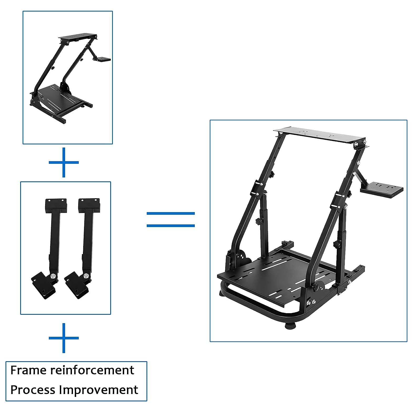 Marada Racing Wheel Stand Steering Wheel Stand Ultra-stable 4 Support Arms fit for Logitech, G25 G27 G29 G920 T300RS, Sim Racing Stand, No Steering Wheel Pedal Shifter Handbrake