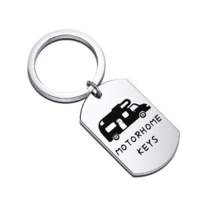 lywjyb birdgot motorhome gift camping gift motorhome keys outdoor adventure gift for happy camper (motorhome keys)