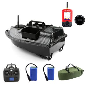 ahwz fish finder - rc boat - fishing bait boat fish finder 2kg loading 500m remote control double motor night light,boat with fish finder