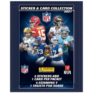 panini nfl 2021/22 sticker collection (x50 packs), mixed, 1