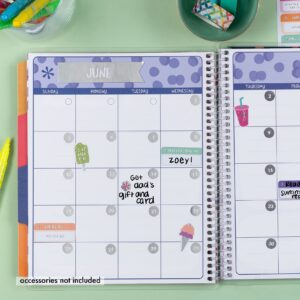 7" x 9" 2nd Edition Erin Condren Kids Planner & Activity Book - Dreaming Has No Limits. 12 - Month Undated Planner with Dividers and Activity Sheets and Stickers.