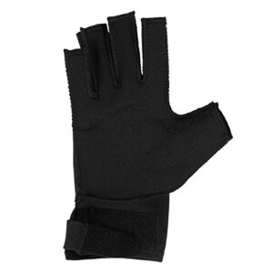 OTC Resting Splint Glove, 5 Finger Semi-Rigid Splints, Open Tips, Black, Right Hand, X-Large