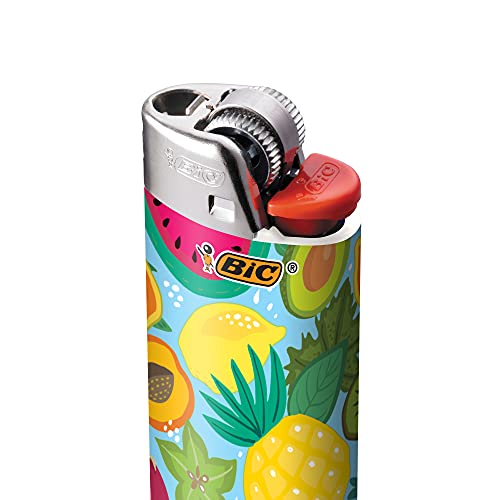 BIC Maxi Pocket Lighter, Special Edition Vacation Collection, Assorted Unique Lighter Designs, 8 Count Pack of Lighters