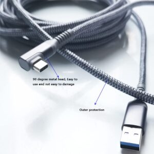 HOSL Link Cable 16FT(5Meter) for Virtual Reality Gaming Multi-Purpose Fast Charging & High Speed Data Transfer USB C 3.2 Gen1 Cable