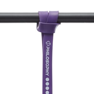 Philosophy Gym Pull Up Assist Band - 1-1/4" (100-120 lbs), Purple - Resistance Power Loop Exercise Band