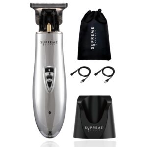 supreme trimmer trimmer for men st5200 professional barber hair trimmer cordless clipper liner beard trimmer (silver)