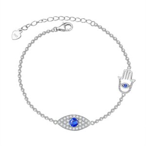 alphm evil eye hamsa hand bracelet s925 sterling silver adjustable bracelet for women evil eye jewelry hamsa hand bracelet for women