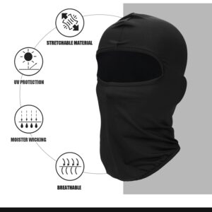 9 Pieces ski mask for Men Full face mask shiesty mask Balaclava pasamontañas Hombre for Outdoor Use Black