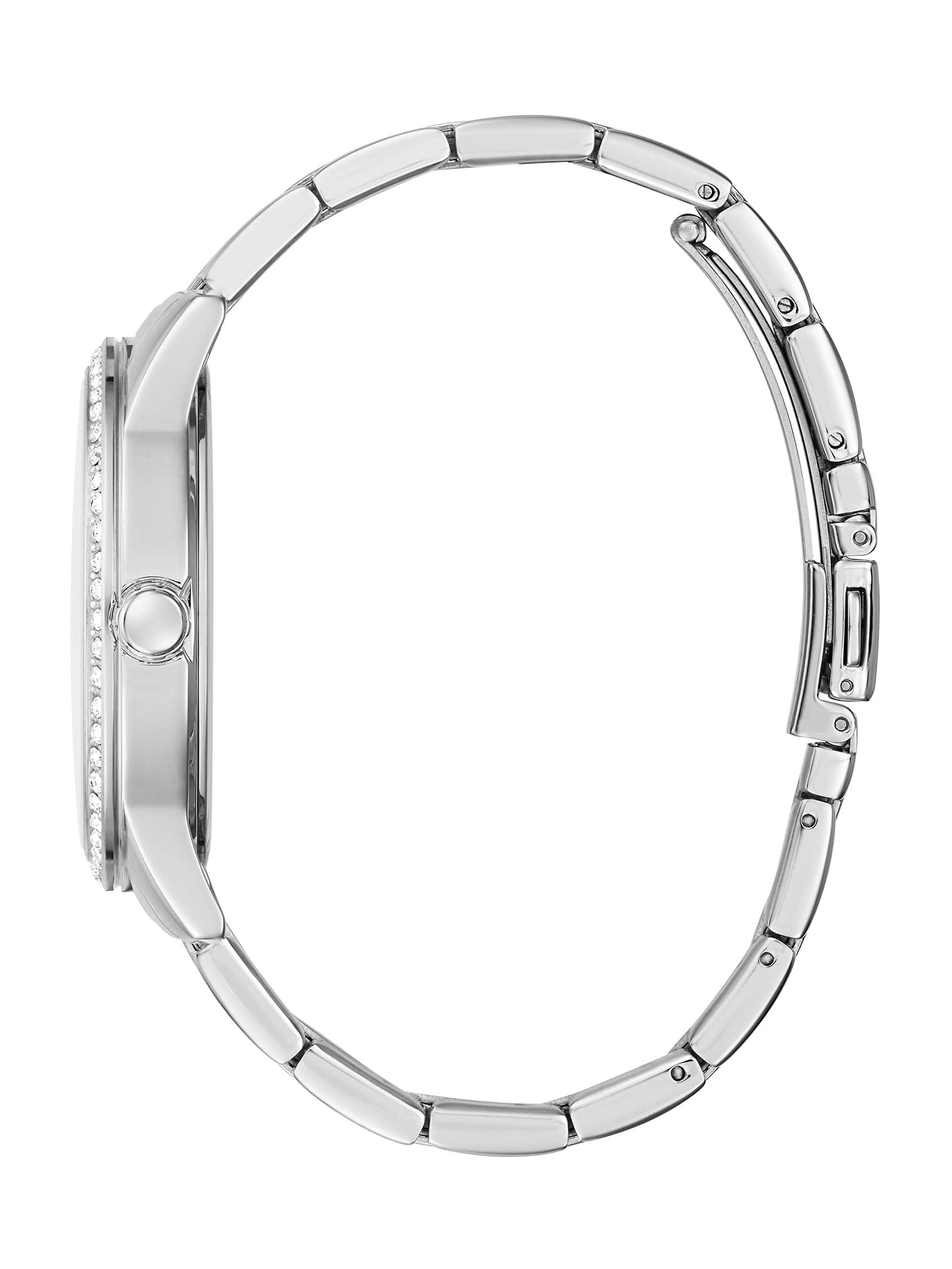 GUESS Factory Silver-Tone Logo Analog Watch