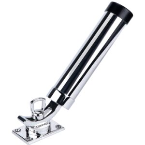 smartmarine 316 stainless steel boat fishing rod holder 360 degree rotation outrigger fishing pole support