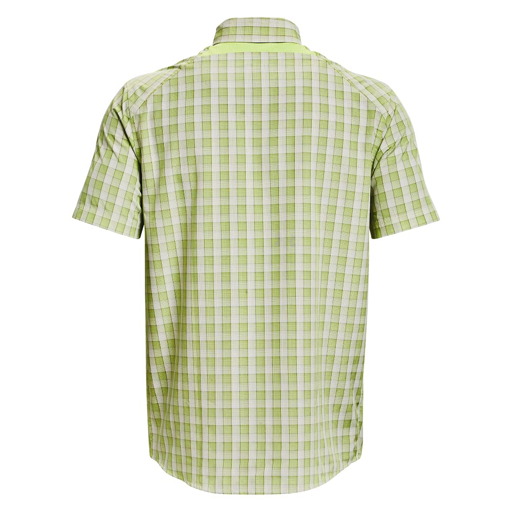 Under Armour Men's Drift Tide 2.0 Plaid Short-Sleeve T-Shirt, Lime Foam (368)/Tent, XX-Large