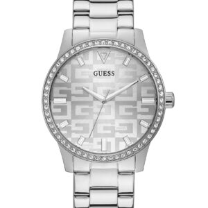 GUESS Factory Silver-Tone Logo Analog Watch