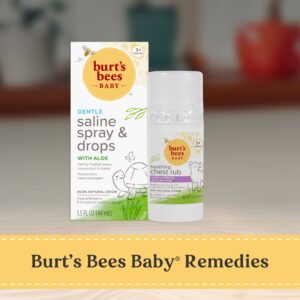 Burt's Bees Baby Chest Rub Stick, Coconut Oil, Shea Butter and Manuka Honey Lavender & Eucalyptus, White, 1 Ounce