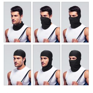 9 Pieces ski mask for Men Full face mask shiesty mask Balaclava pasamontañas Hombre for Outdoor Use Black