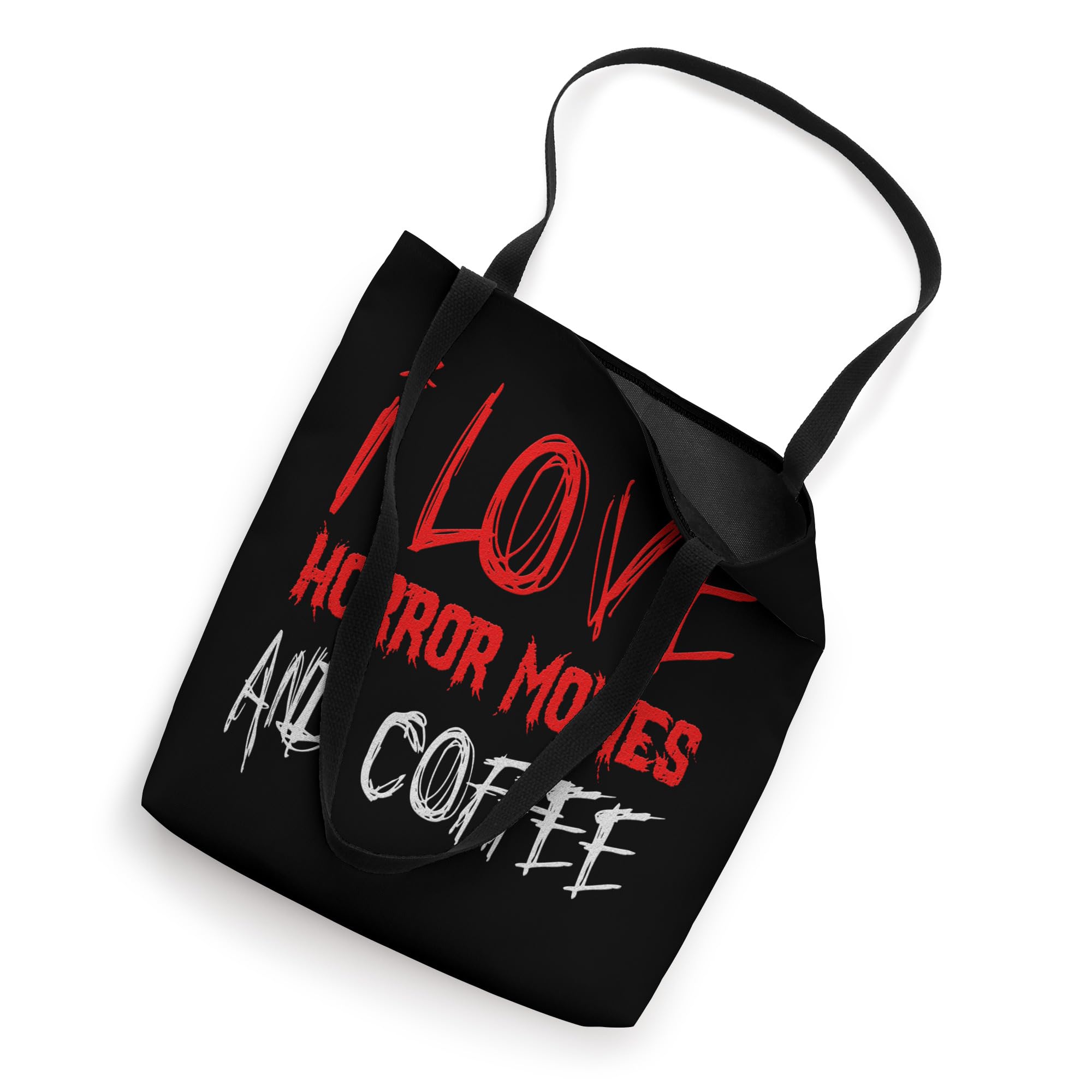 I Love Horror Movies And Coffee - Funny Horror Movie Lover Tote Bag