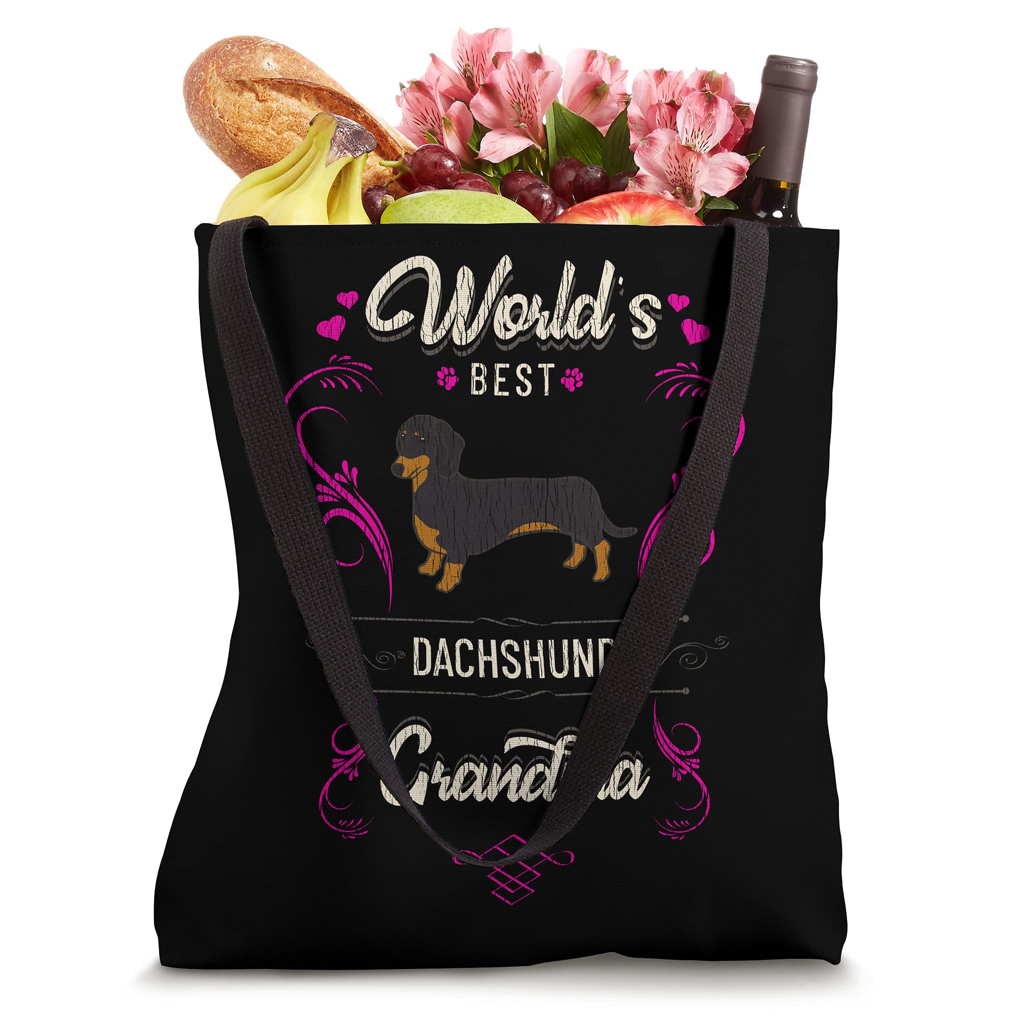 World's Best Dachshund Grandma Dog Breed Owner Tote Bag