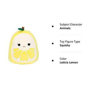 Squishmallow Official Kellytoy Plush Citrus Squad Fruit Lime Orange Lemon Soft Squishy Stuffed Toy Animals (8 Inch, Leticia Lemon)