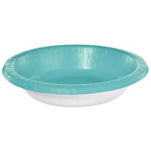 paper bowls - 20 oz. - vibrant & eco-friendly bowls - ideal for parties, events & special occasions, robin's-egg blue, pack of 20