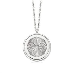 Locket Necklace personalized necklaces for women lockets for women that hold pictures necklace Celestial Compass photo necklace personalized locket Sterling Silver Custom Jewelry Personalized Locket Necklace