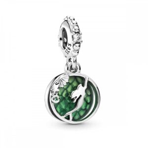 ez tuxedo ariel in emerald sea dangle charms 925 sterling silver princess mermaid pendant with cubic zirconia for bracelets