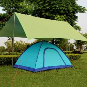 Camping Tarp, Waterproof Picnic Mat, Tent Footprint with Drawstring Carrying Bag for Picnic, Hiking 118x118 (Green)