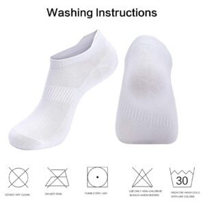 brookhaus Women Ankle Socks, 6/10 Pairs Women's Athletic Socks, Low Cut Running Socks, No-Show Sport Socks With Tab