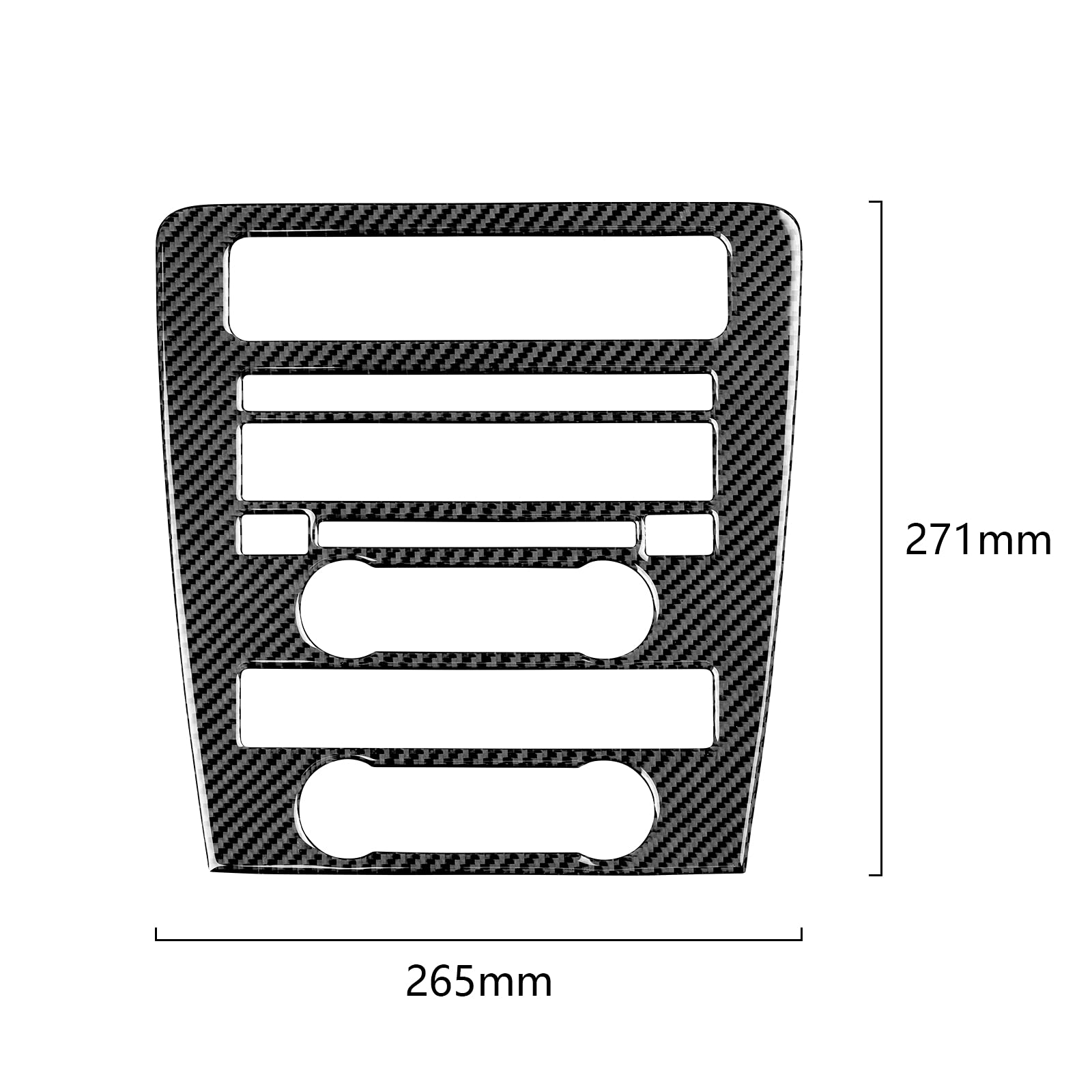 Car Center Console CD Panel Trim Accessories for Ford Mustang 2009 2010 2011 2012 2013 2014 Carbon Fiber Sticker