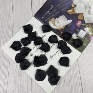 zYoung 3000 Pieces Black Rose Petals Fake Artificial Flower Petals for Valentine Day,Wedding,Party Decoration,Romantic Night