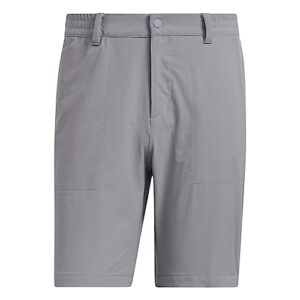 adidas men's go-to golf shorts, grey three, 33