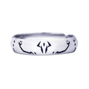 kila mila itadori yuji cosplay ring fashion adjustable finger rings props jewelry gift