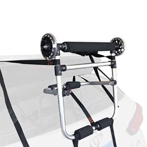 huimeng kayak roller - load assist prevent sideslip with adjustable tightness and angle boat for mounting kayaks canoes to car topscrossbarsroof racks or roof pads,load 220lbs, silver