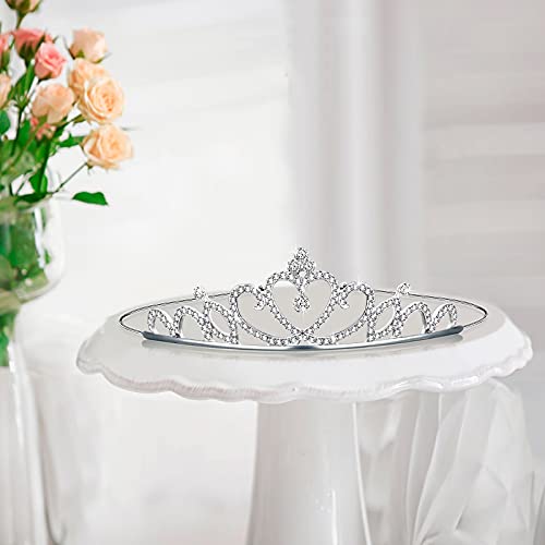 Chuangdi 6 Pieces Tiara for Women Crystal Tiara Crowns Rhinestone Headpiece Bridal Wedding Headband Birthday Prom Pageant Party Hair Accessories