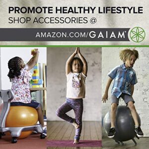 Gaiam Kids Yoga Mat Exercise Mat, Yoga for Kids with Fun Prints - Ideal for Babies, Active & Calm Toddlers and Young Children (60" L x 24" W x 3mm Thick) - Ballerina