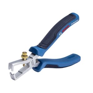 Bosch Professional 1600A01V03 160 mm Wire Stripper (Chrome-Vanadium Steel, Soft Grip), Blue