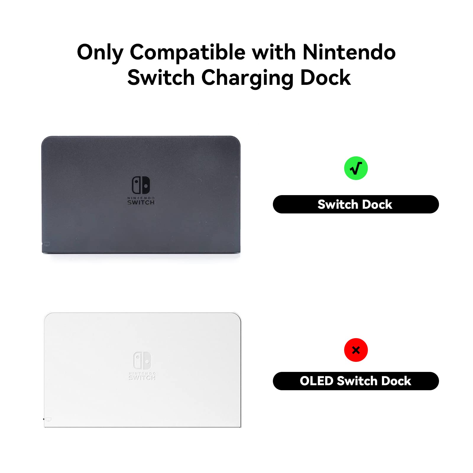 GeekShare Anti Scratch Switch Dock Cover- Hard Faceplate Sleeve Pad for Switch Dock- DIY Replacement Shell Compatible with Nintendo Switch Dock(Grape Rabbit)